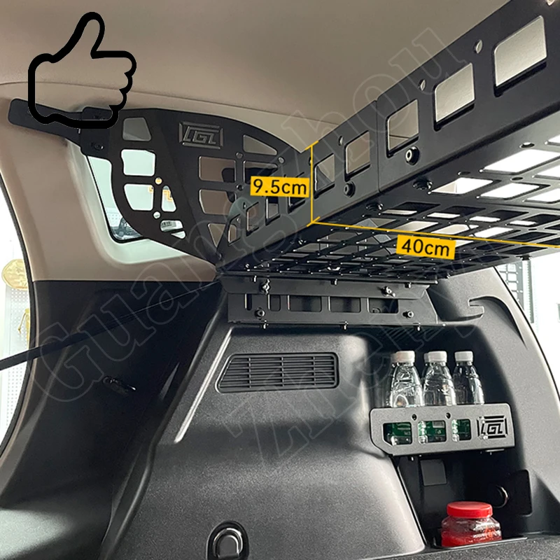 Rear Boot Trunk Window Luggage Storage Boxes Organizer Molle Panel Kit ...