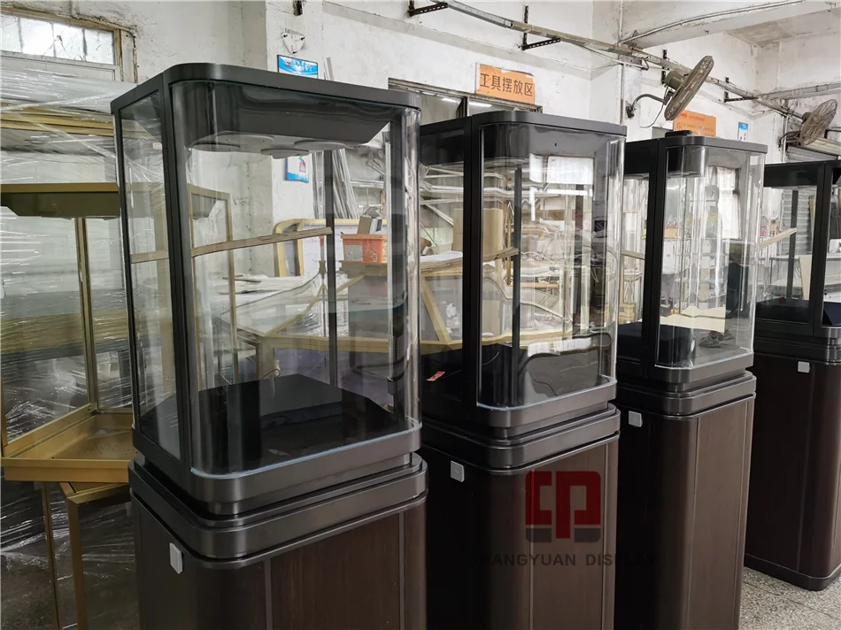 Artwork Gold Jewelry Display Cabinet for Jewelry Shops Custom Luxury ...