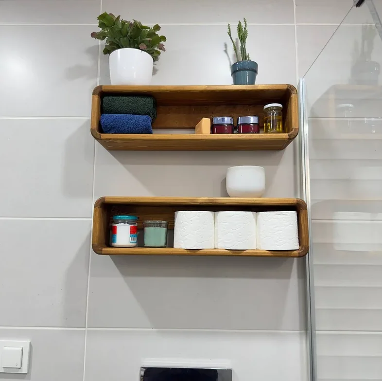 Factory Rustic Solid Wood Display Shelf Free Shipping Floating Wooden ...