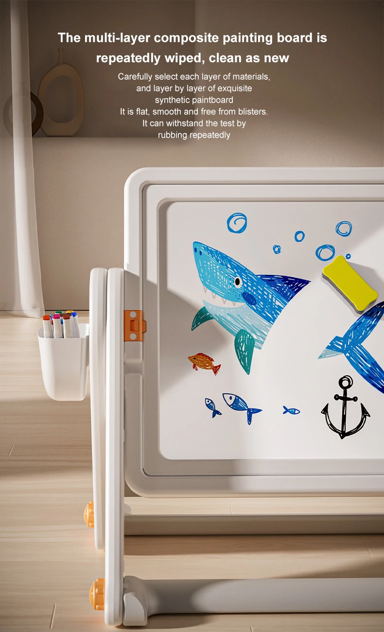 Purple Multi-function Drawing Board Magnetic Painting Set Customized ...