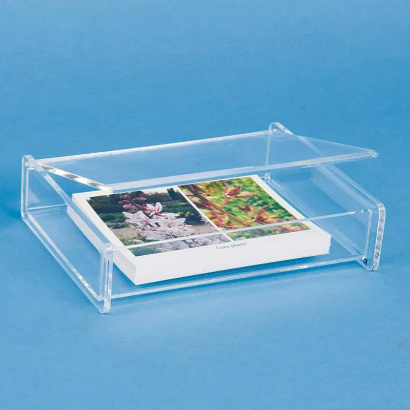 Acrylic Box with Hinged Lid Custom clear Acrylic Show case Storage ...