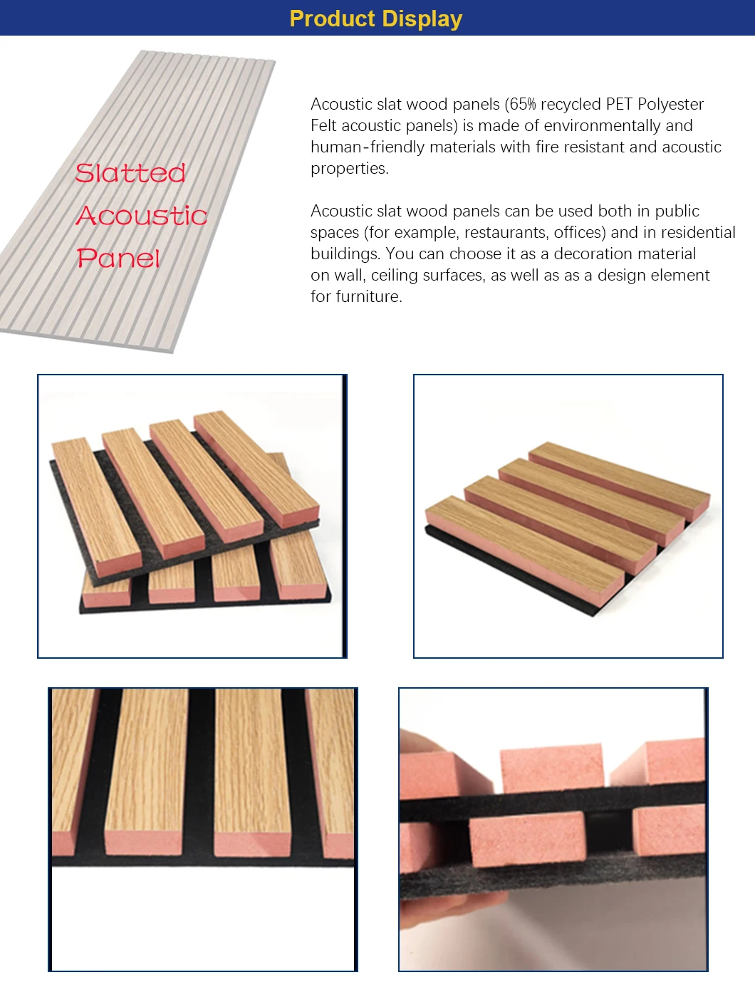 Akupanel Diffusion Wood Wall Slat Ceiling Akupanel Sound Proof Wall ...