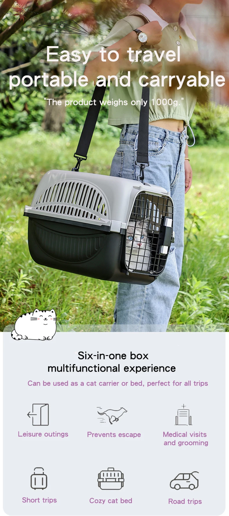 Durable Pet Airline Transport Tray - Eco-Friendly & Customizable