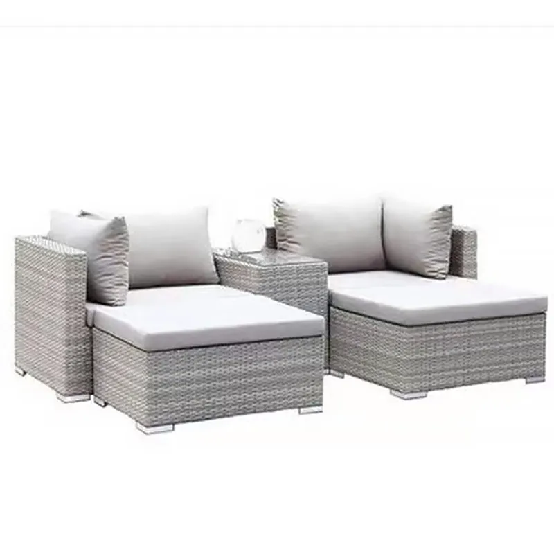 Modern Villa Rattan Stackable Modular Outdoor Sofa Set With Coffee ...