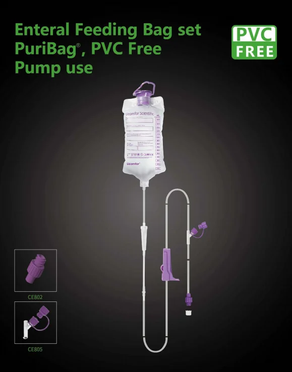 Double Enteral Feeding Set Feedinng Tube Dual Bag Enteral Feeding Sets ...