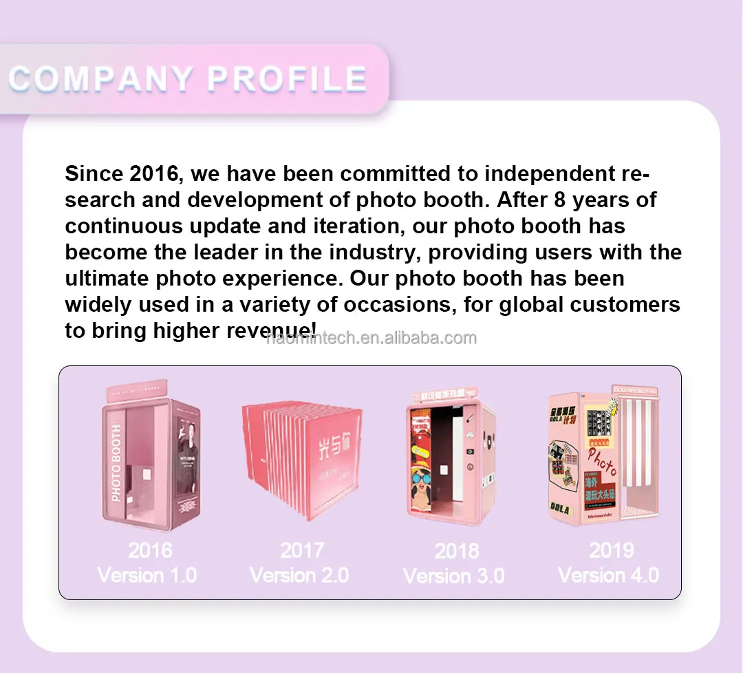 Self-service Mirror Photo Booth with Camera and Printer Selfie ...