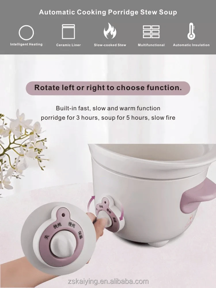 New Portable Cooking Appliances Anti Spill 1.0/1.5/2.0 L Slow Cooker ...