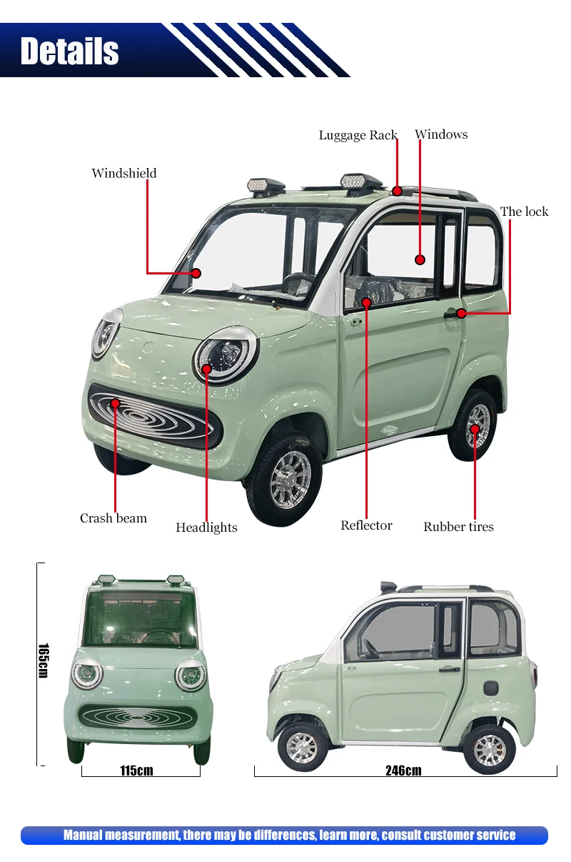 MEIYA 4 Wheel Electric Car - Efficient New Energy Vehicle
