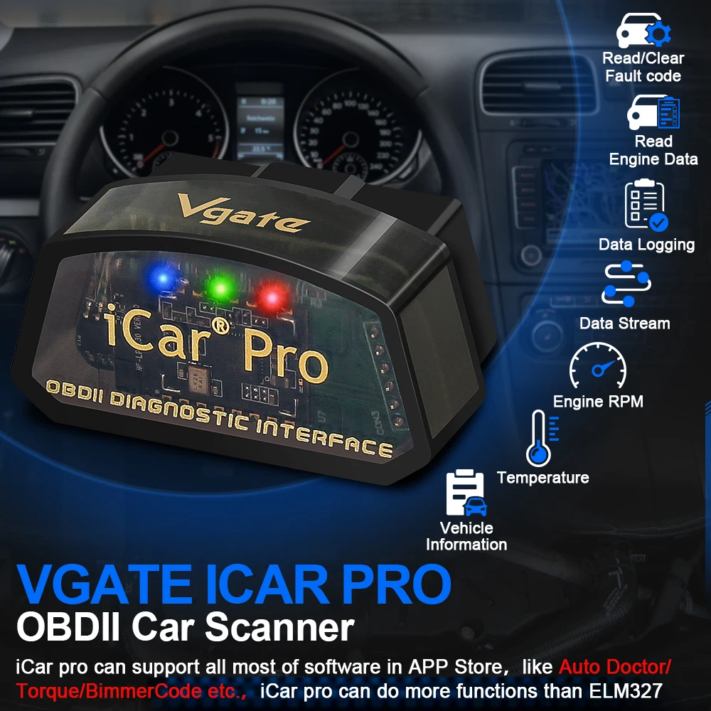 Official Vgate Store OBD2 Elm327 Wifi Obd2 Elm 327 V1.5 Universal Car Scanner Icar Pro Scanner ...