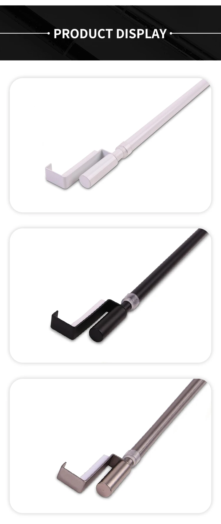 European Design Spring Cafe Rod Tension Curtain Rod| Alibaba.com
