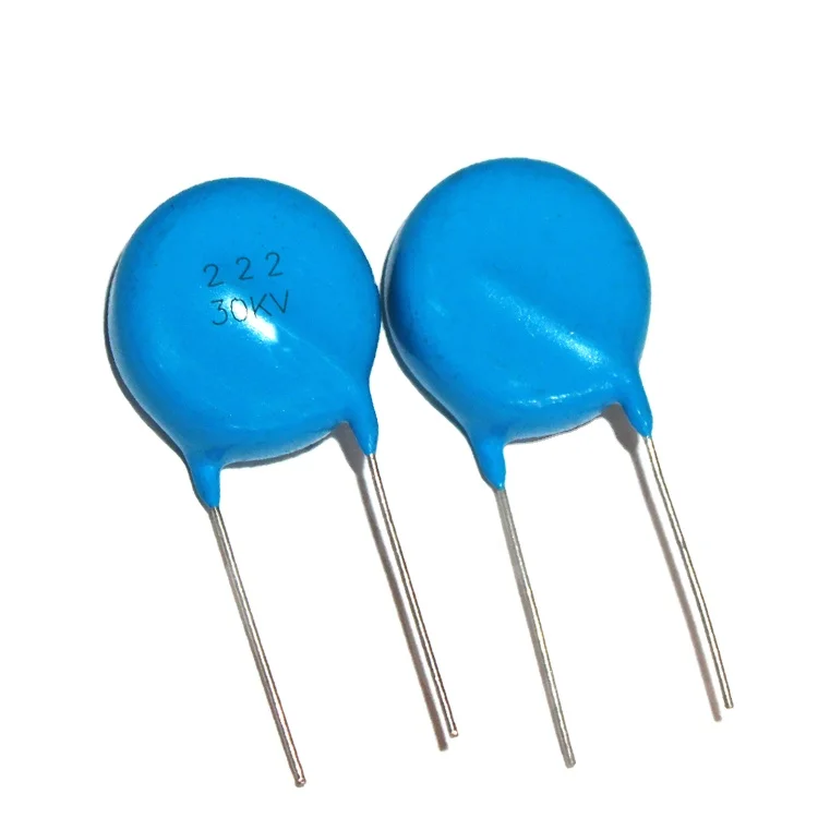 High Voltage Blue Outboard Motor Y5t 30kv 222m 2.2nf Ceramic Capacitor ...