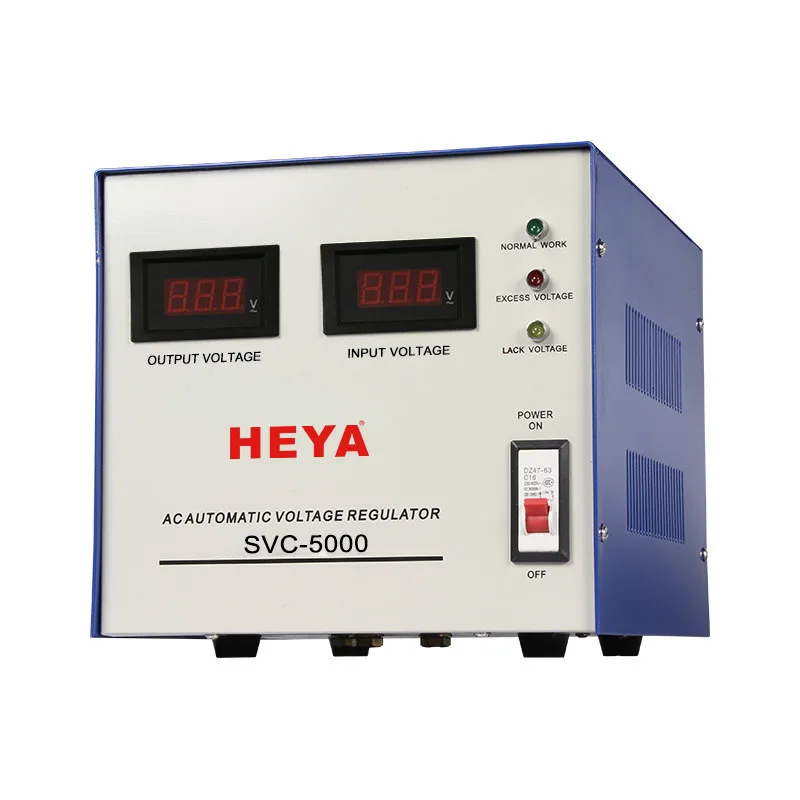 SVC-5000VA Relay Controlled Automatic Voltage Regulator Stabilizer Electrical 5000VA Single ...