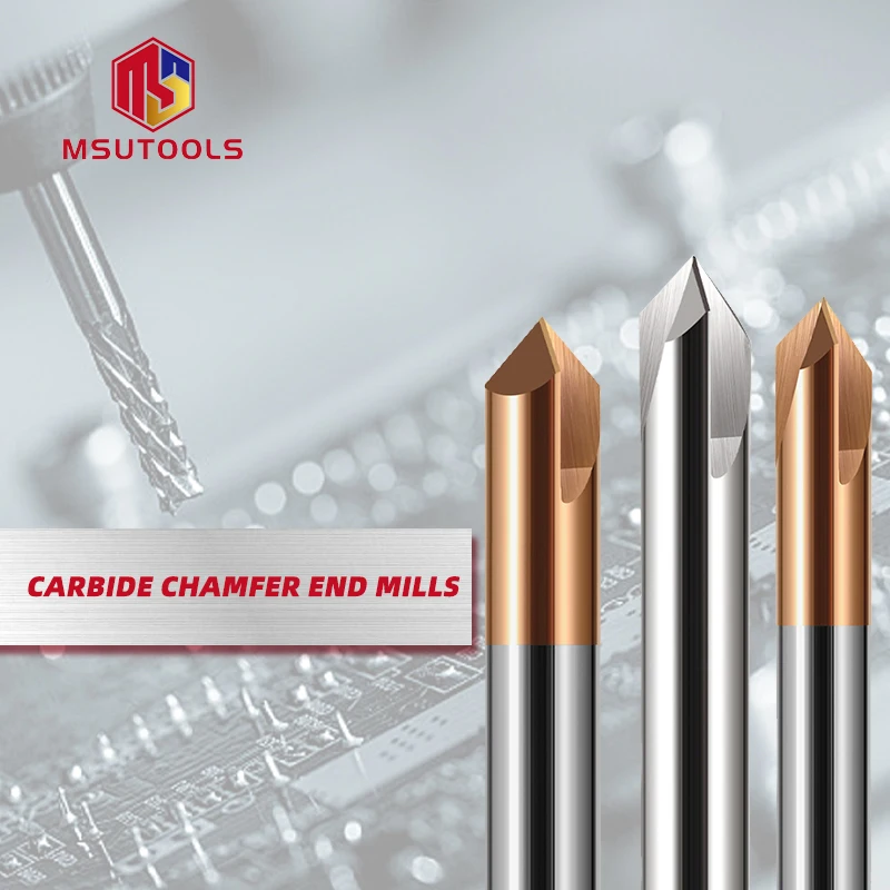 Precision Tungsten Carbide Chamfer End Mill 60/90/120 Degree ALTIN ...