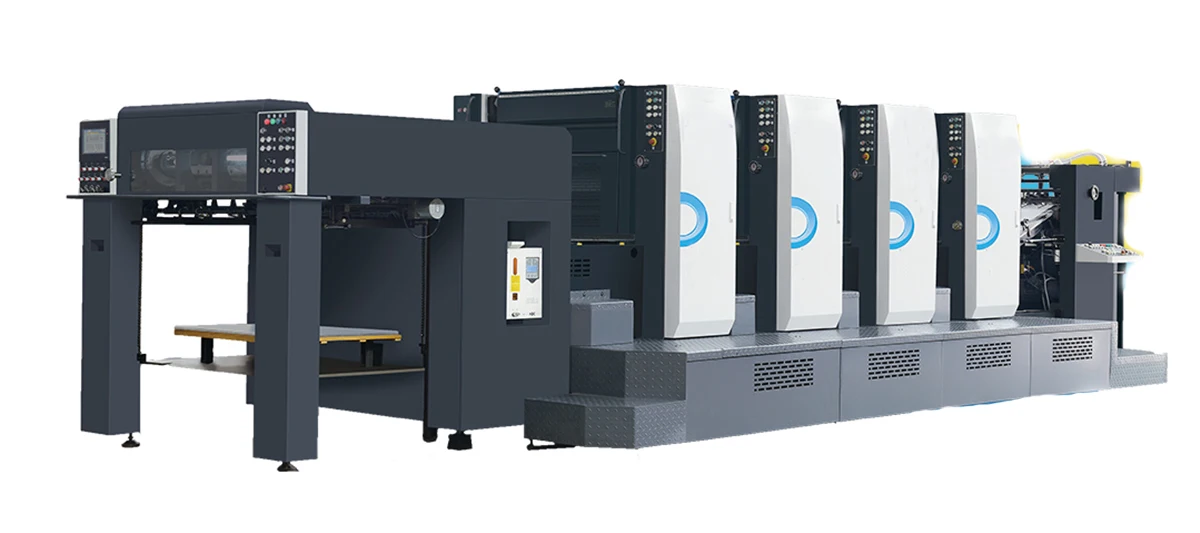 Folio 4 Color Sheet Fed Offset Printing Machine For Paper Sheet Printer ...