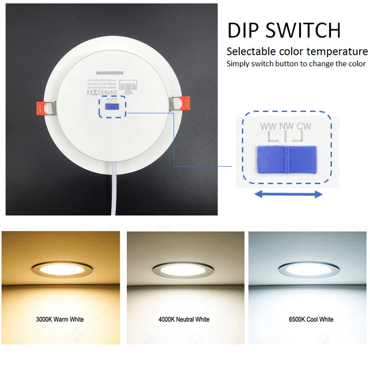 CE Rohs ERP 3W 5W 6W Ceiling Downlights - Efficient LED Lights