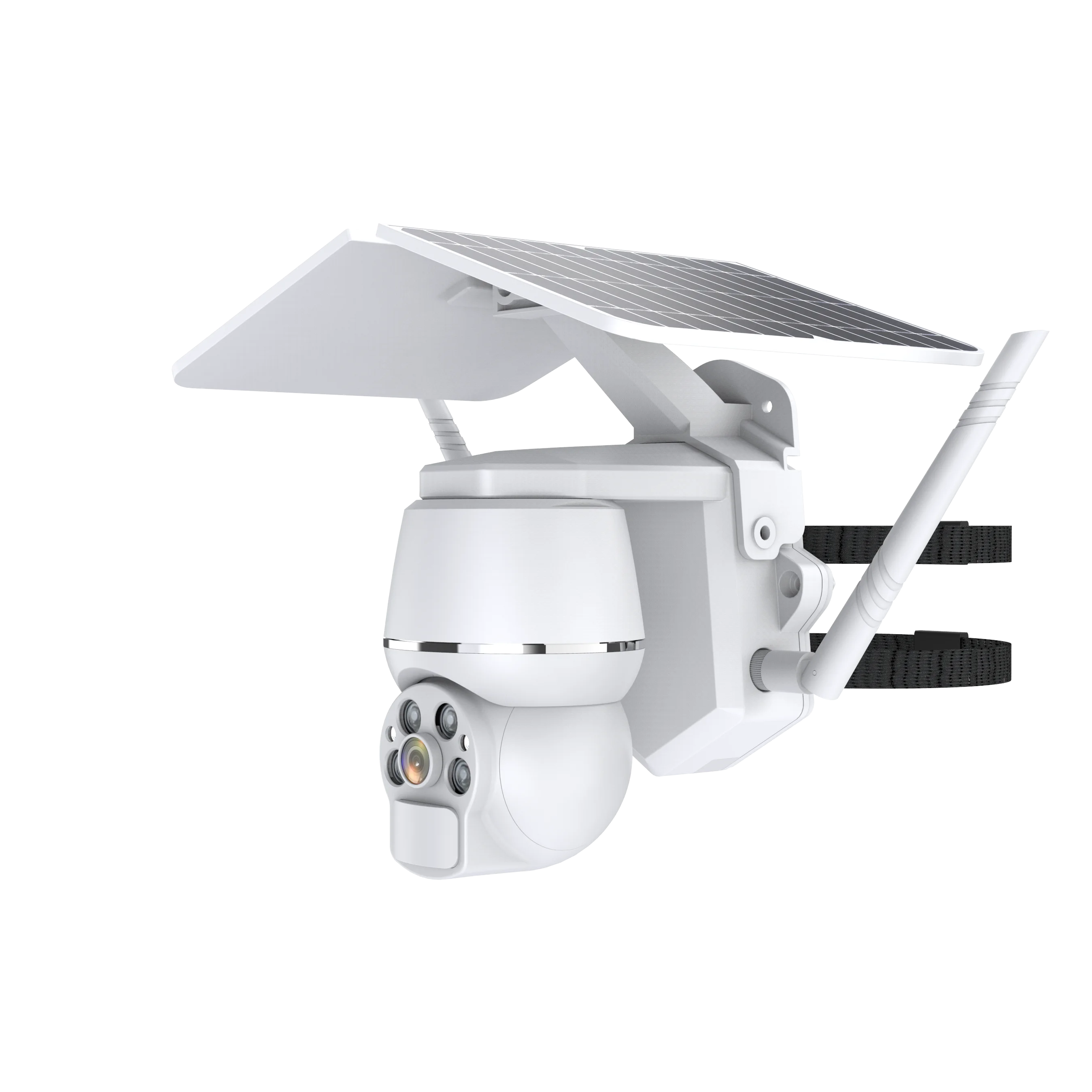 4G Solar CCTV Camera Hi3518E SoC Speaker Wide View Angle 120 Degree ...