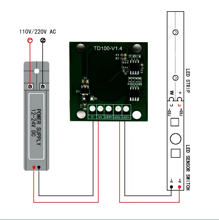 Digital Capacitive Touch Sensor Switch Module for Bathroom Mirror ...