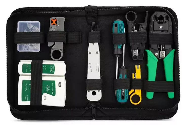 11 in 1 Computer Network Repair Tool Kit - LAN Cable Tester