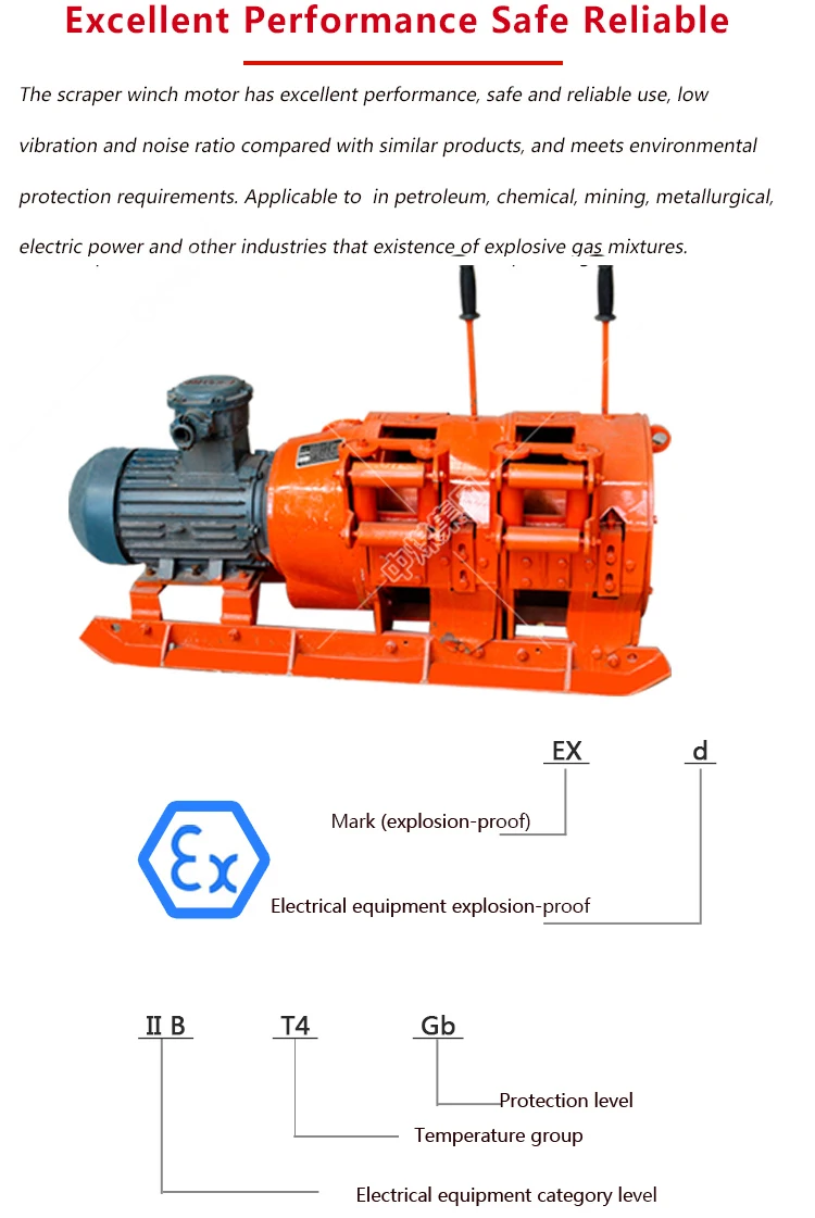 Mining Explosion-proof Winch Double Drum Scrapers Winch Made In China ...