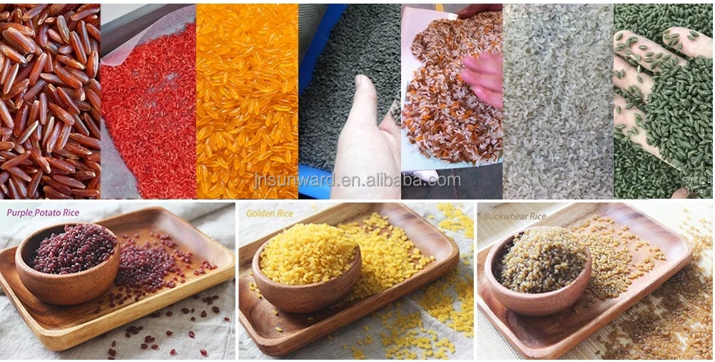 Sunward Fortified Rice Kernels Production Line Instant Rice Making ...