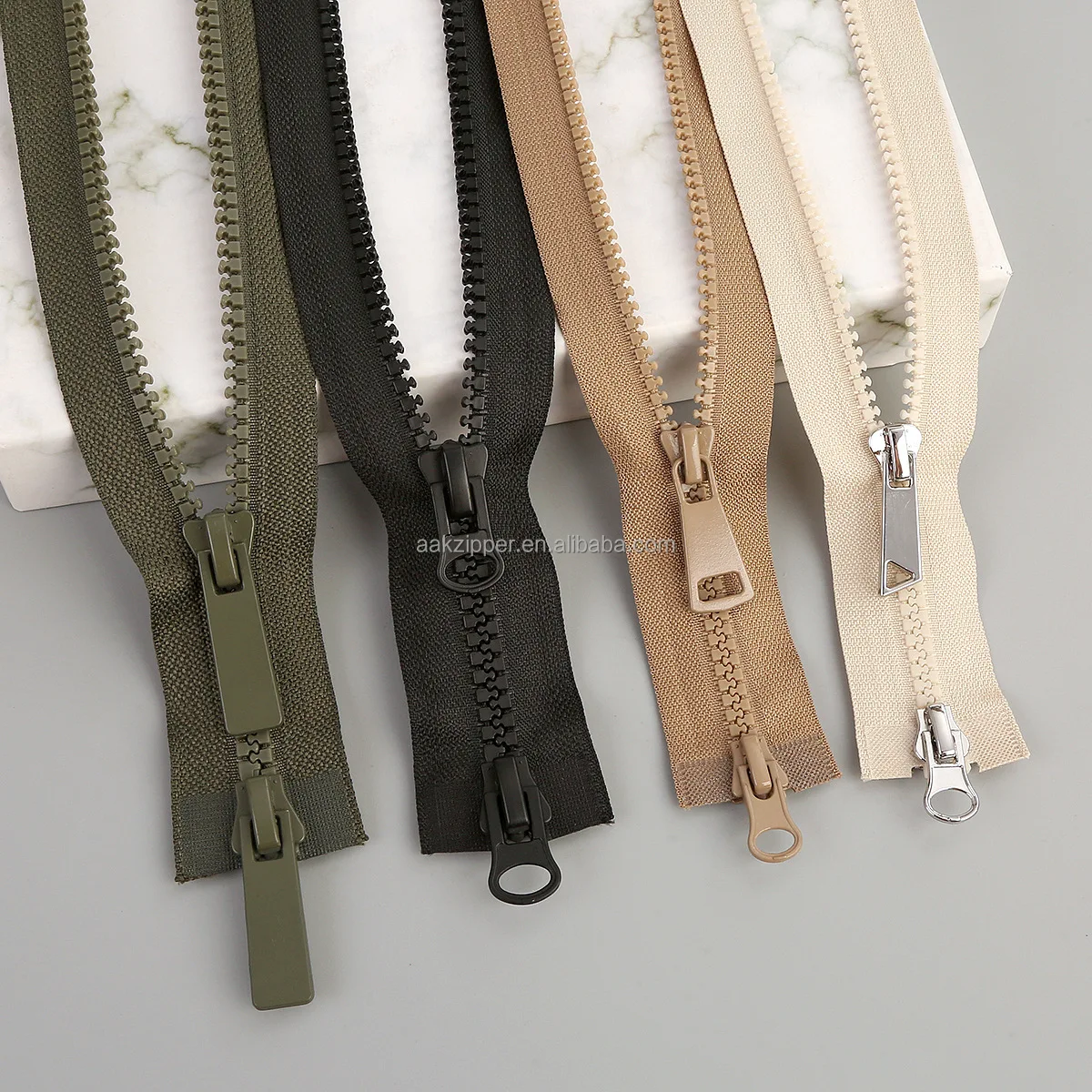 Bulk Sale Vislon Zipper #5 Custom Long Detached Zipper Plastic Open End ...
