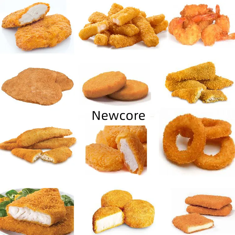 Frozen Onion Rings Burger Patty Meat Cutlets Forming Making Extrusion ...