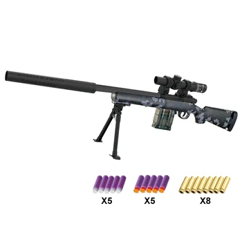 M24 Sniper Shell Ejecting Plastic Gun Shell Ejecting Soft Bullet ...