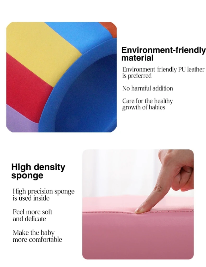 Toy Software Combination Rainbow Bucket Drum Large Round Bucket For ...