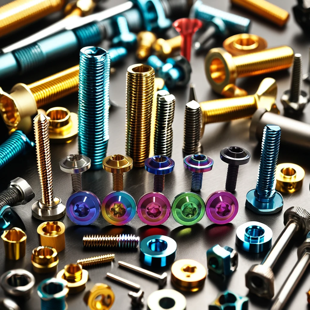 Gr5 Anodized Colored Titanium Screw Titanium Bolts M6 25mm M8 Titanium ...