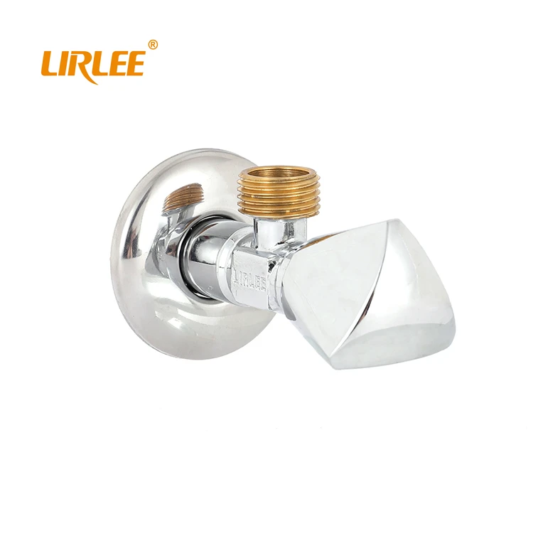 LIRLEE Durable Factory Price Full Turn Bathroom Brass Angle Valve