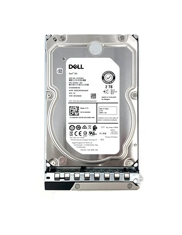 Computer Accessories Kr3x7 400-atjx 2tb 7.2k 3.5" Nl Sas 12gbps 14g Hot ...