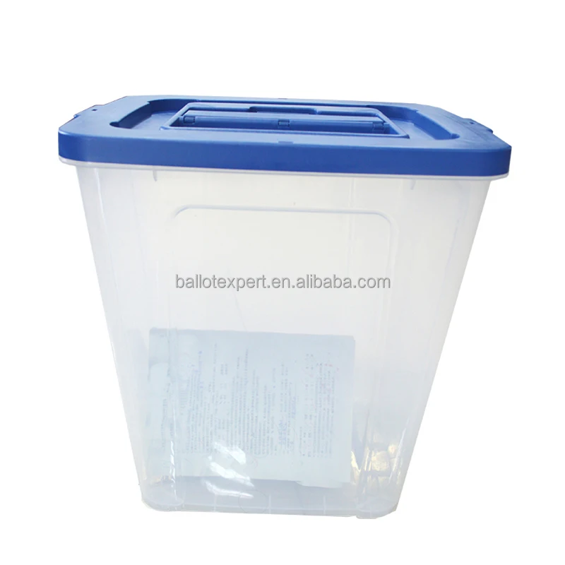 Classroom Transparent PP Plastic Ballot Box Customized Election Voting ...