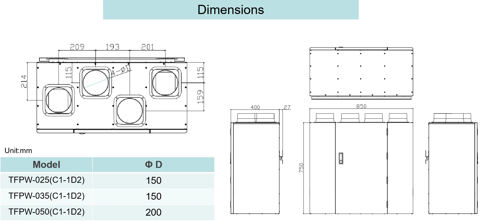 IGUICOO Vertical Wall-Mounted Energy Recovery Ventilation System
