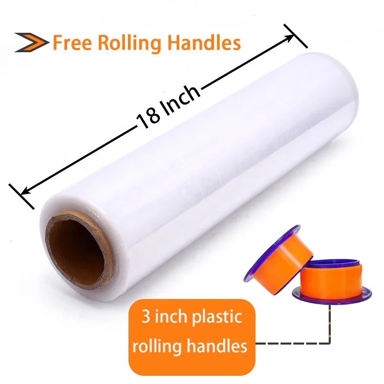 Industrial Strength Hand Use Plastic Wrapping Film Pallet 20 Mic Heavy ...