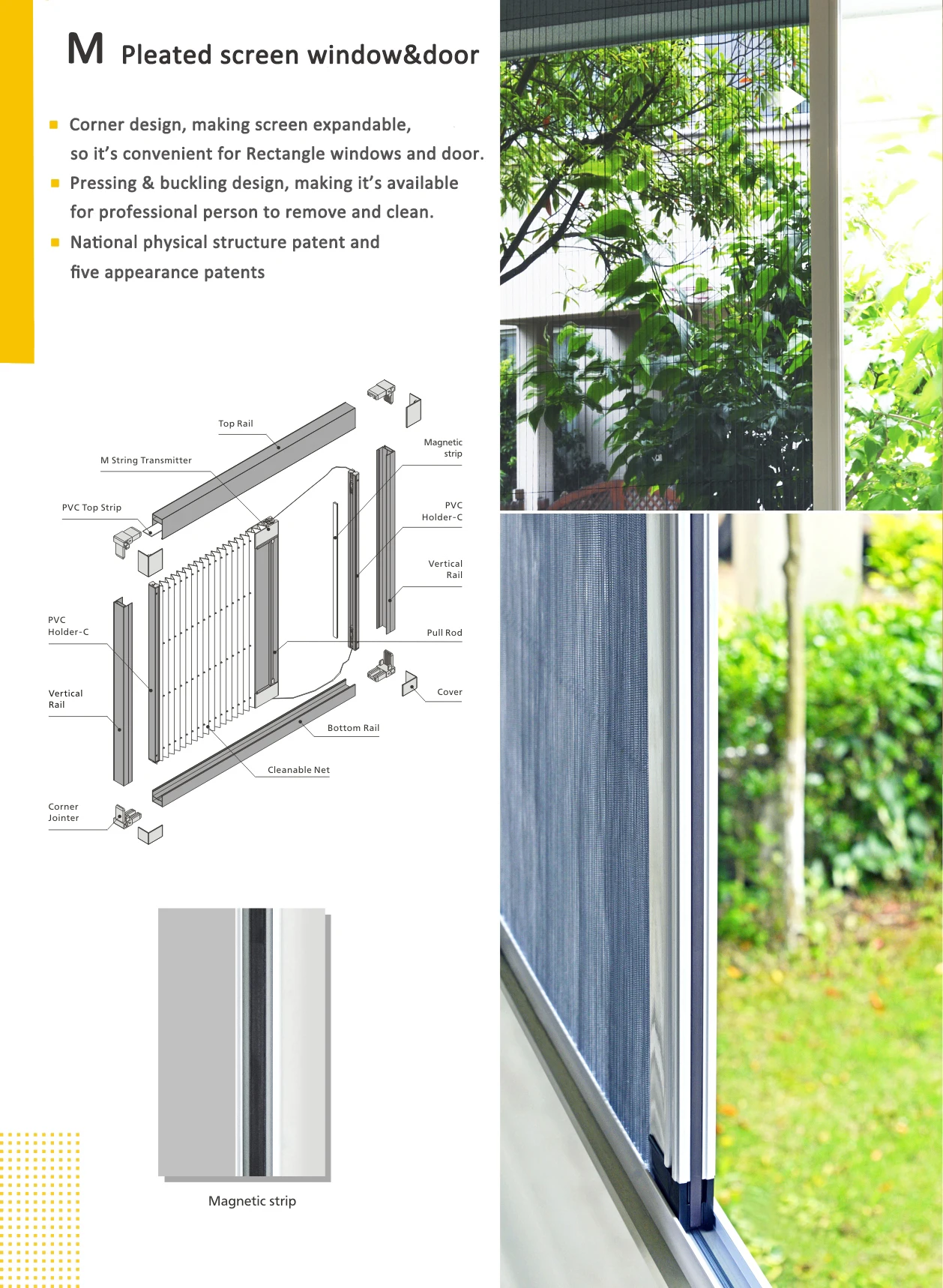 Aluminum Frame Retractable Sliding Screen Window With Dustproof And ...