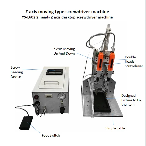 Z Axis Up-down Moving Oem Auto Feeding Screwdriver Device Automatic ...