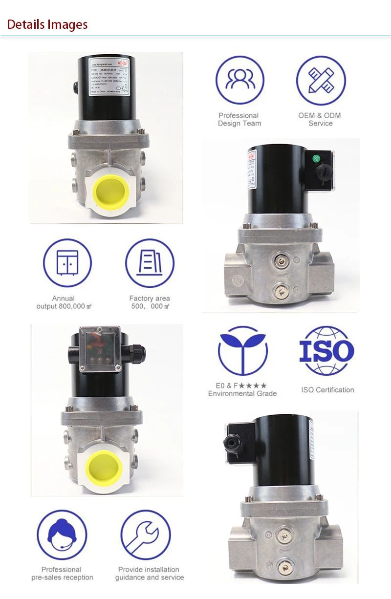 Industrial Lpg Gas Solenoid Valve Control For Gas Pipeline Tunnel ...