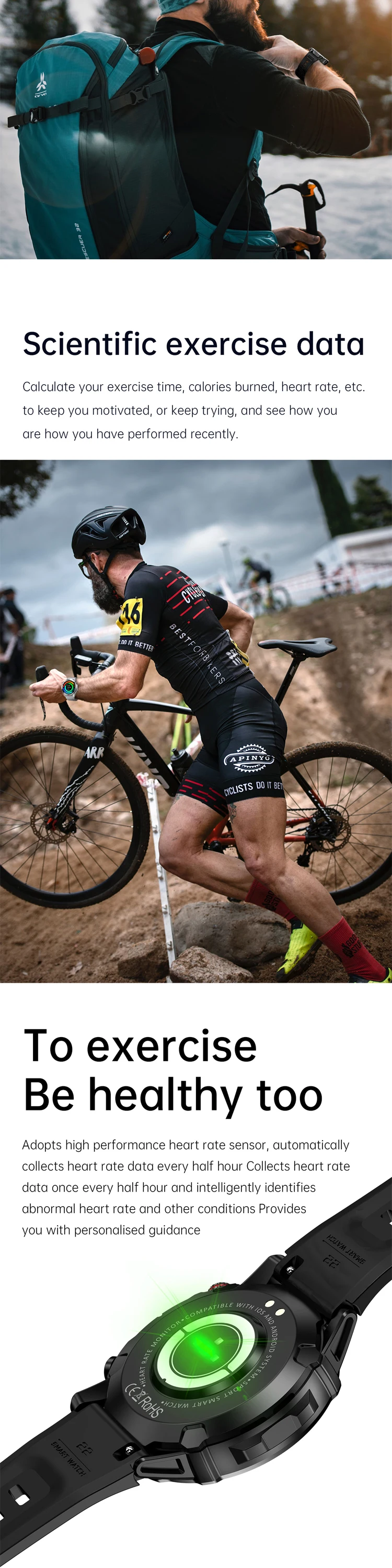 Amoled Smartwatch For Men Sports Watch Bt Calling 1.43 Inch Screen Ip68 ...