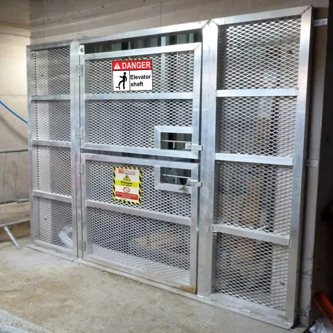 Elevator Hoistway Barricade Lift Well Safety Enclosure Lift Shaft ...