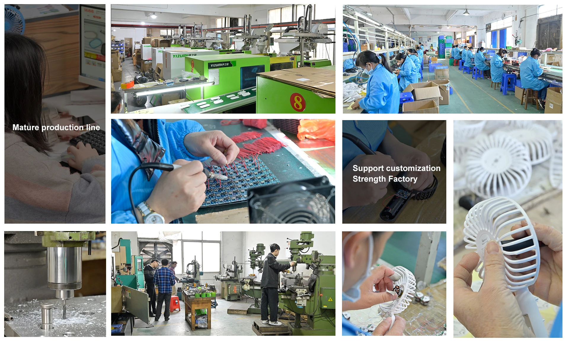 LOGO Customize Wind Air Cooling Hand Small Fan Portable USB