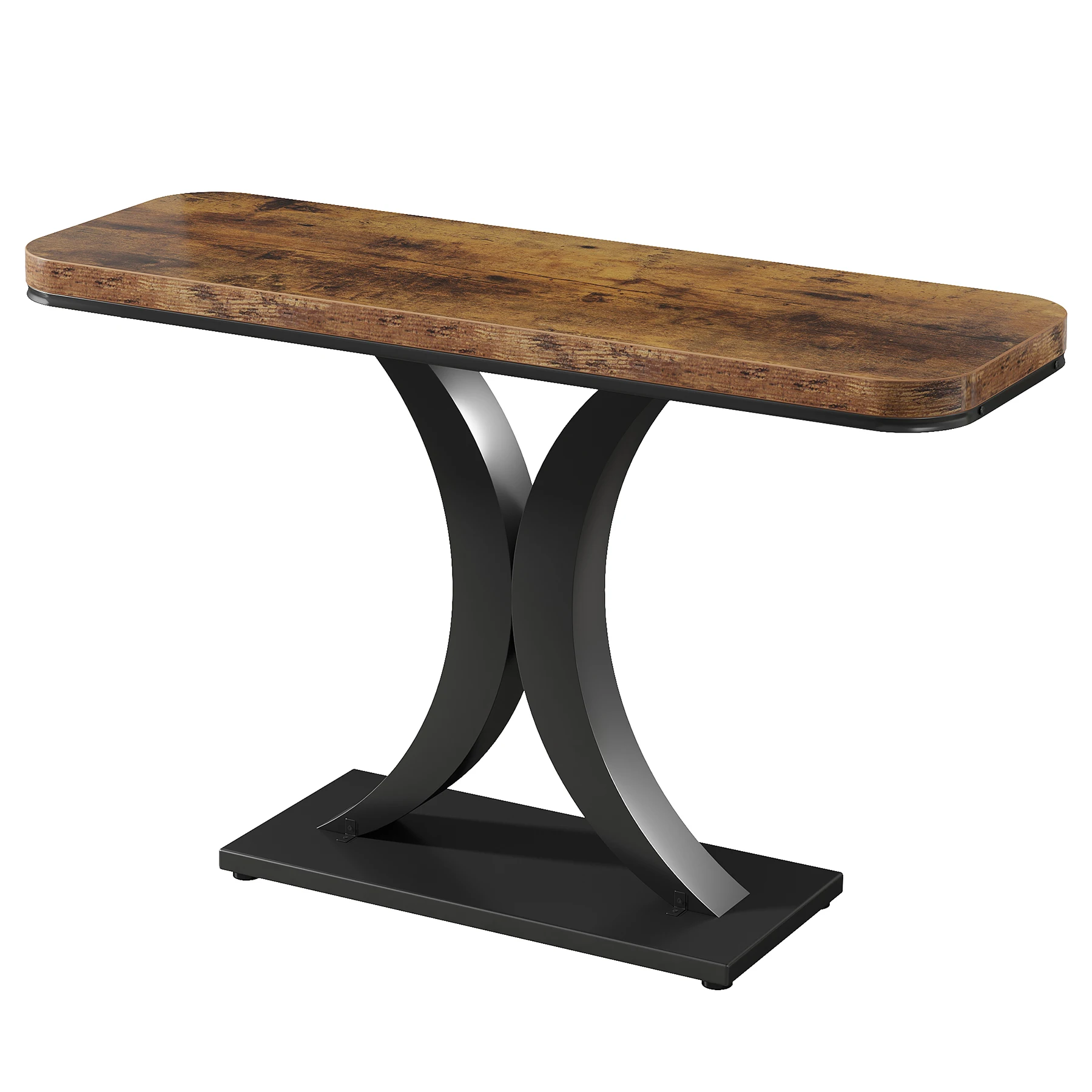 Supply Tribesigns 40 inch Industrial Console Table Narrow Geometric ...