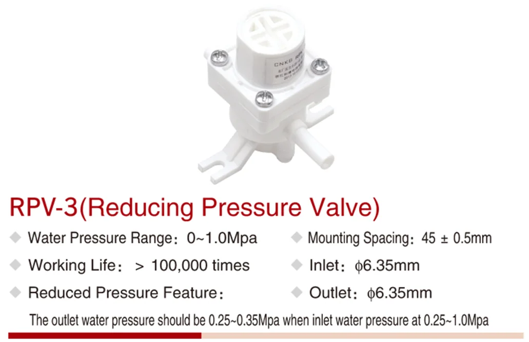 CNKB RPV-3 Reducing Pressure Valve for Water Purifiers