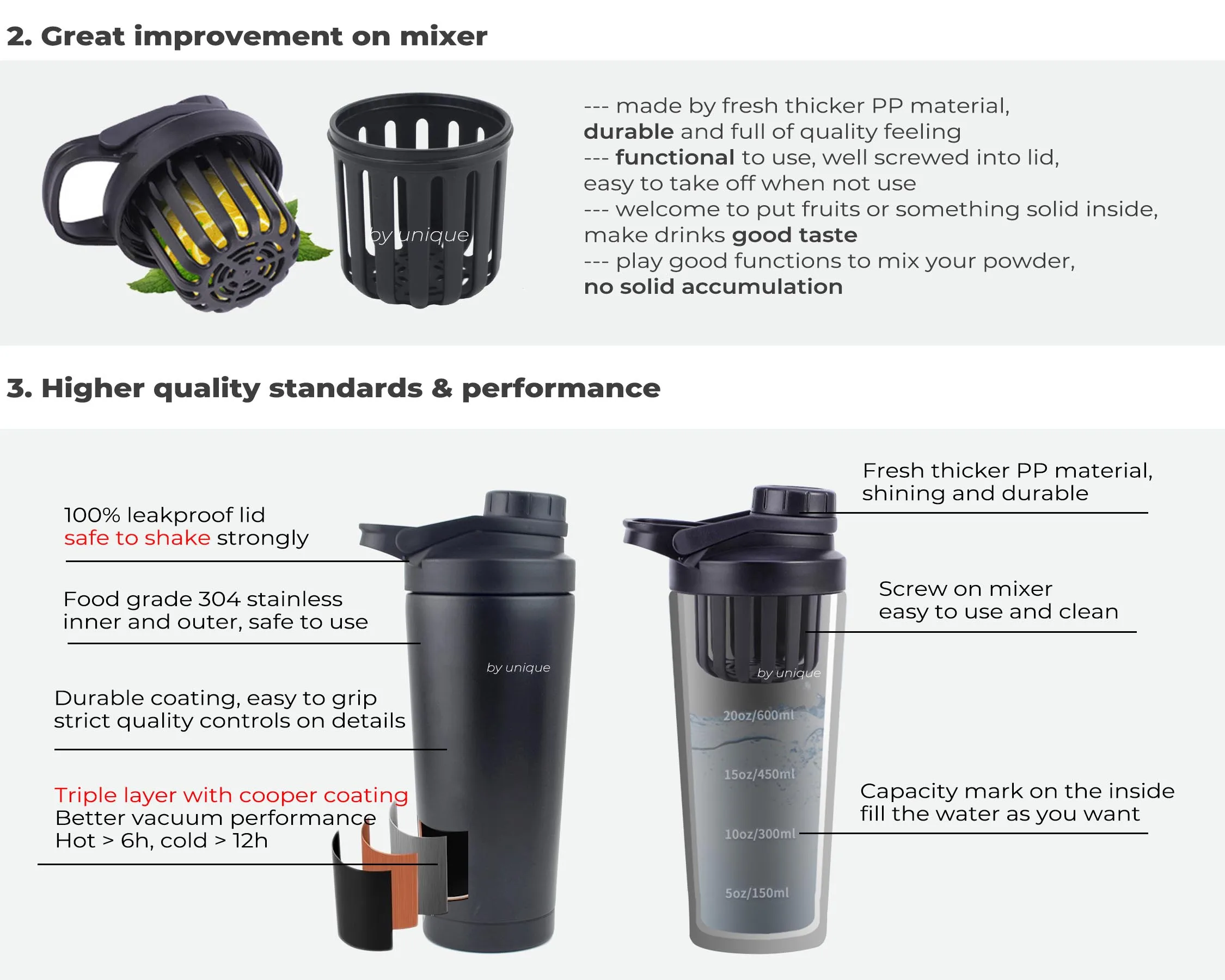 Unique Group Shakes Pre-Workout Keep Nutrition 25oz Cup