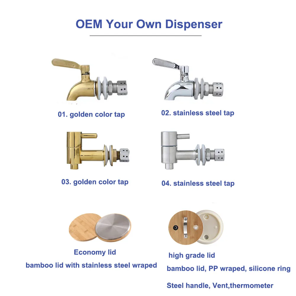 Elegant Glass Drink Dispenser - Perfect for Flavored Water