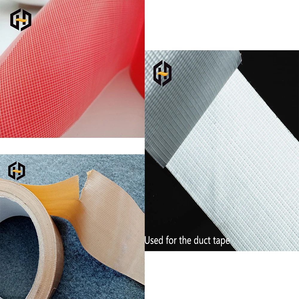 Wholesale Scrim Laid Duct Tape Material 75d/100d Knitting Polyester ...