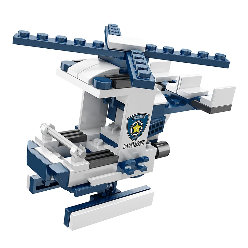 Cogo Police 812 Pcs 8 In 3 Educational Deform Big Truck Transform ...