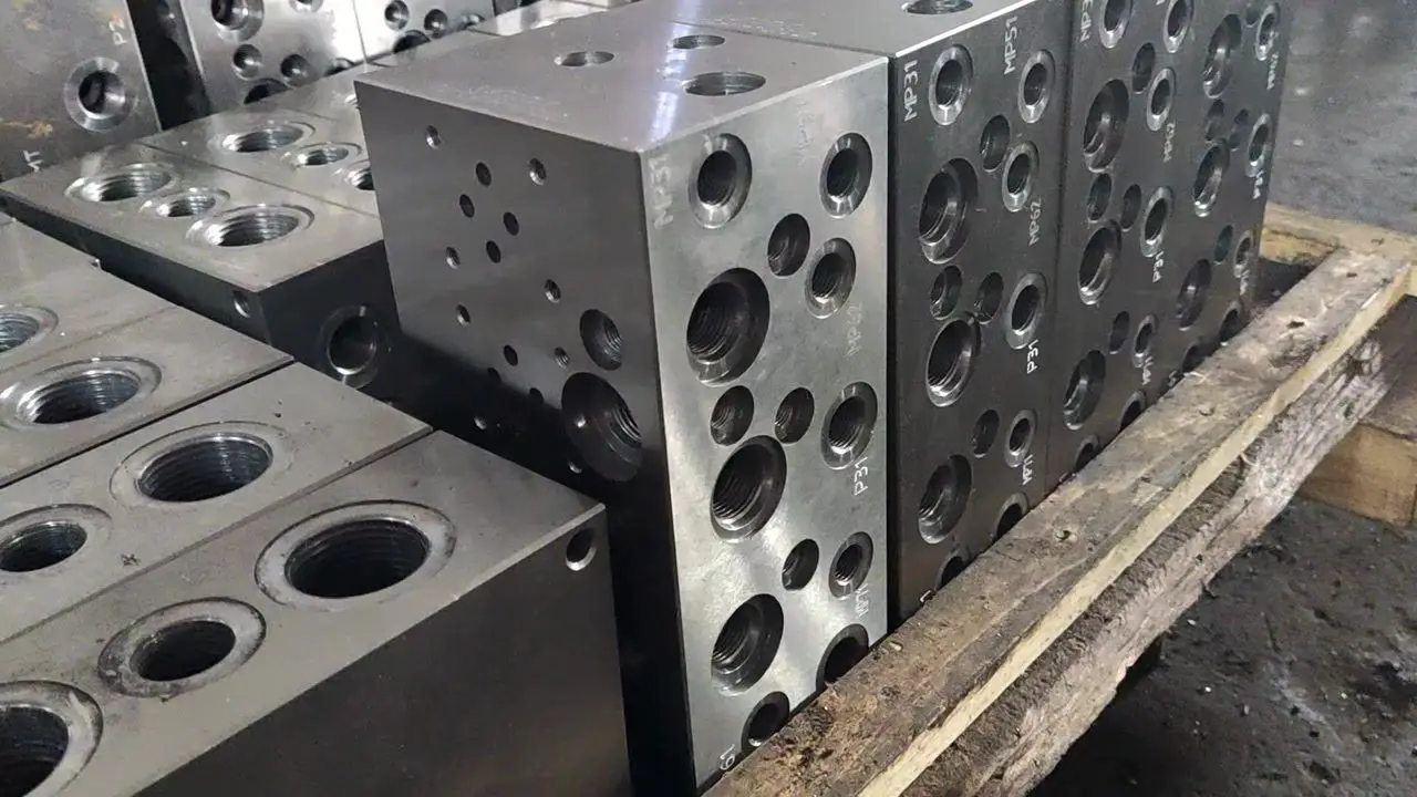 Hydraulic Modular Valve Block Hydraulic Valve Custom Manifold Hydraulic ...