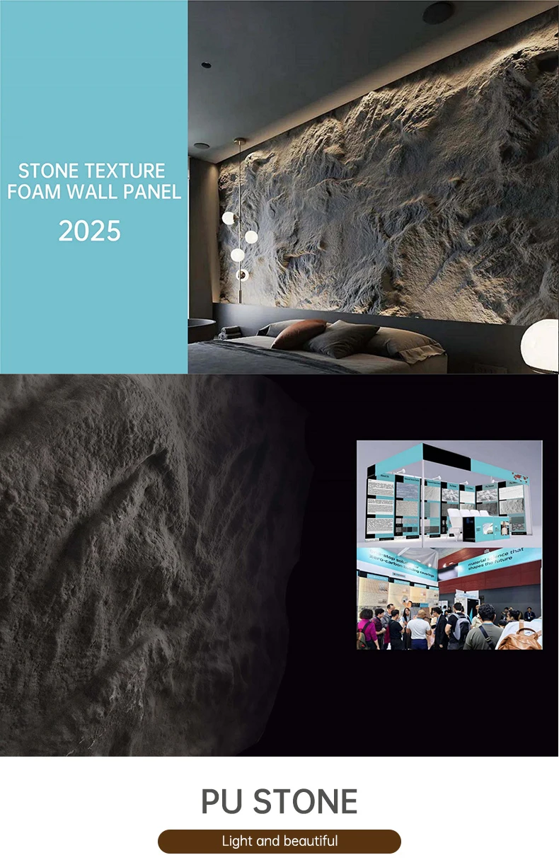 Faux Polyurethane PU Stone Skin Veneer Cladding PU Foam Stone Wall ...