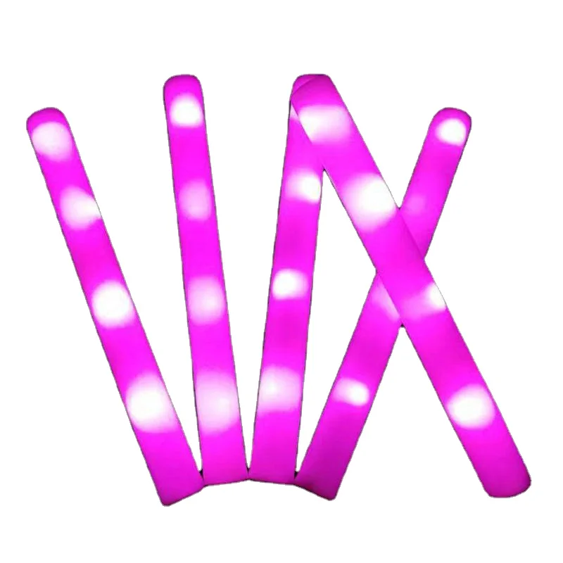 LED Party Foam Pink Light Sticks Batons Wand with 3 Modes for Wedding ...