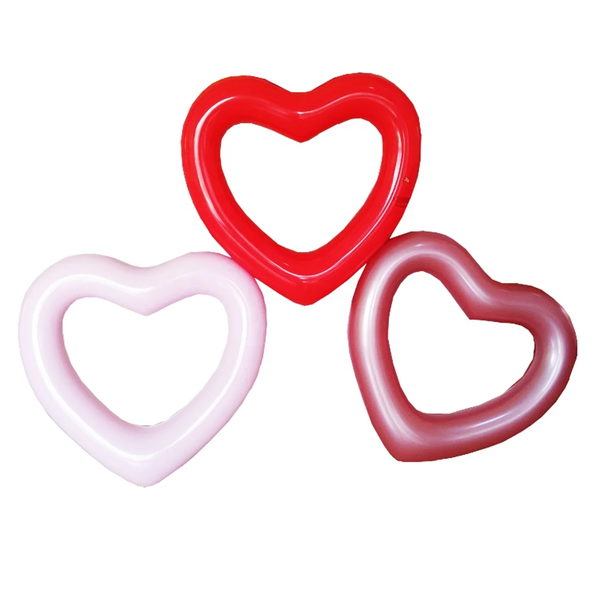 Inflatable Heart Shaped Swim Ring - Pool Fun & Floating